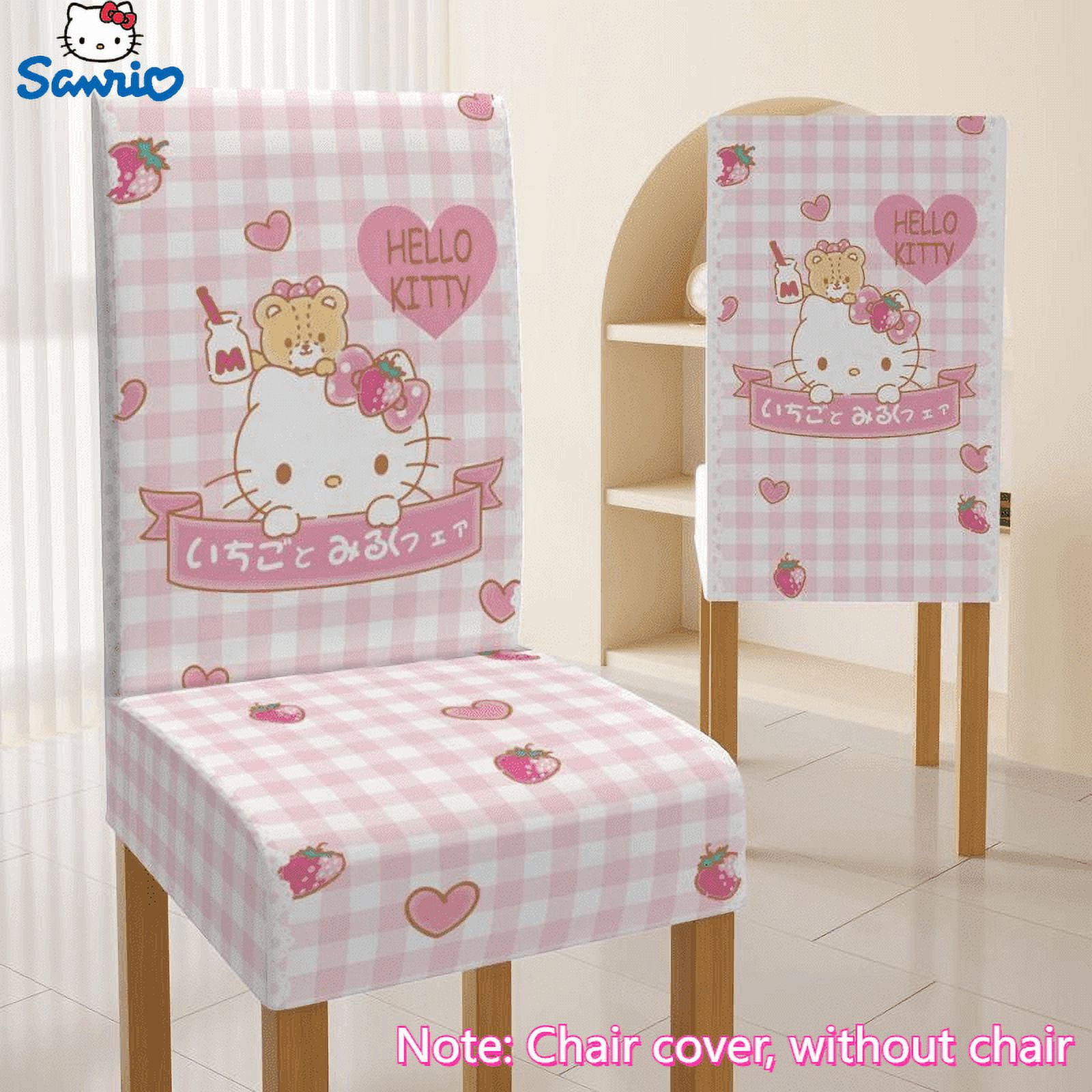 Sanrio Hello Kitty Chair Cover Cartoon Cinnamoroll Kuromi Printed ...