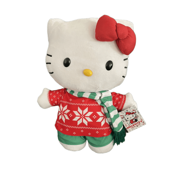 Sanrio Hello Kitty Christmas Holiday Porch Greeter Plush Doll - Walmart.com