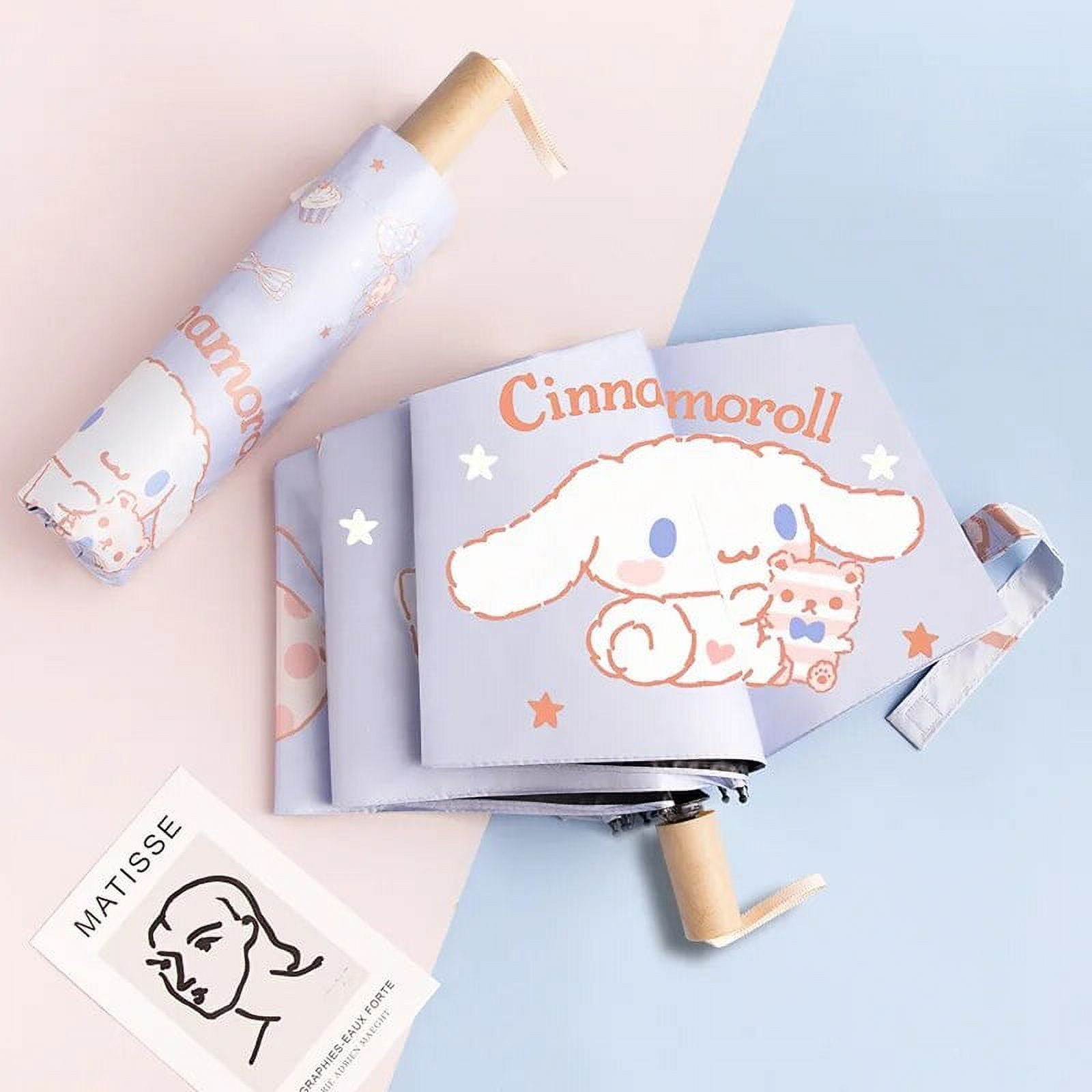 Sanrio Hello Kitty Cinnamoroll Folding Umbrella Kawaii Kuromi Cute ...