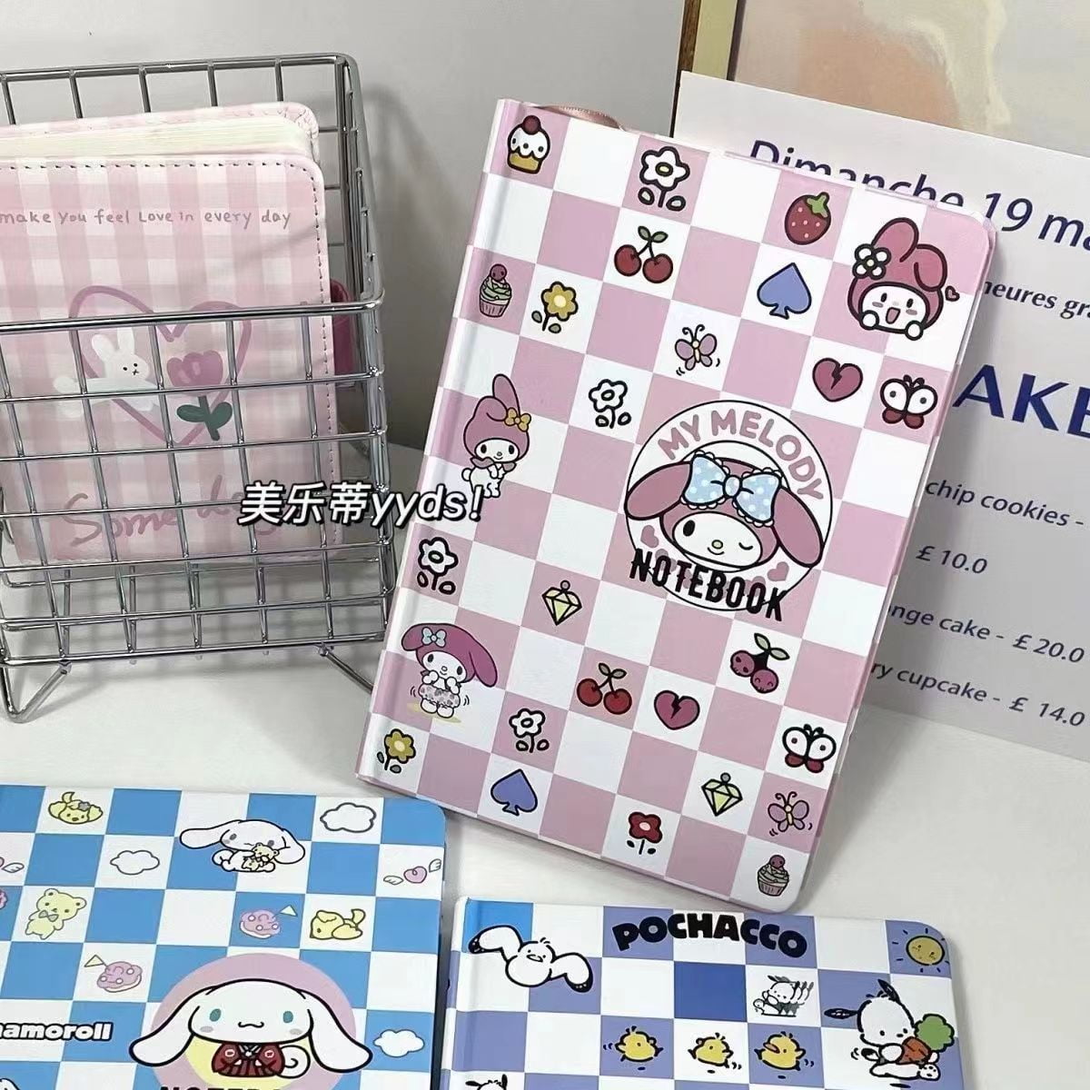 Sanrio Hello Kitty Cinnamoroll Pochacco Kuromi Cute Notebook Student ...