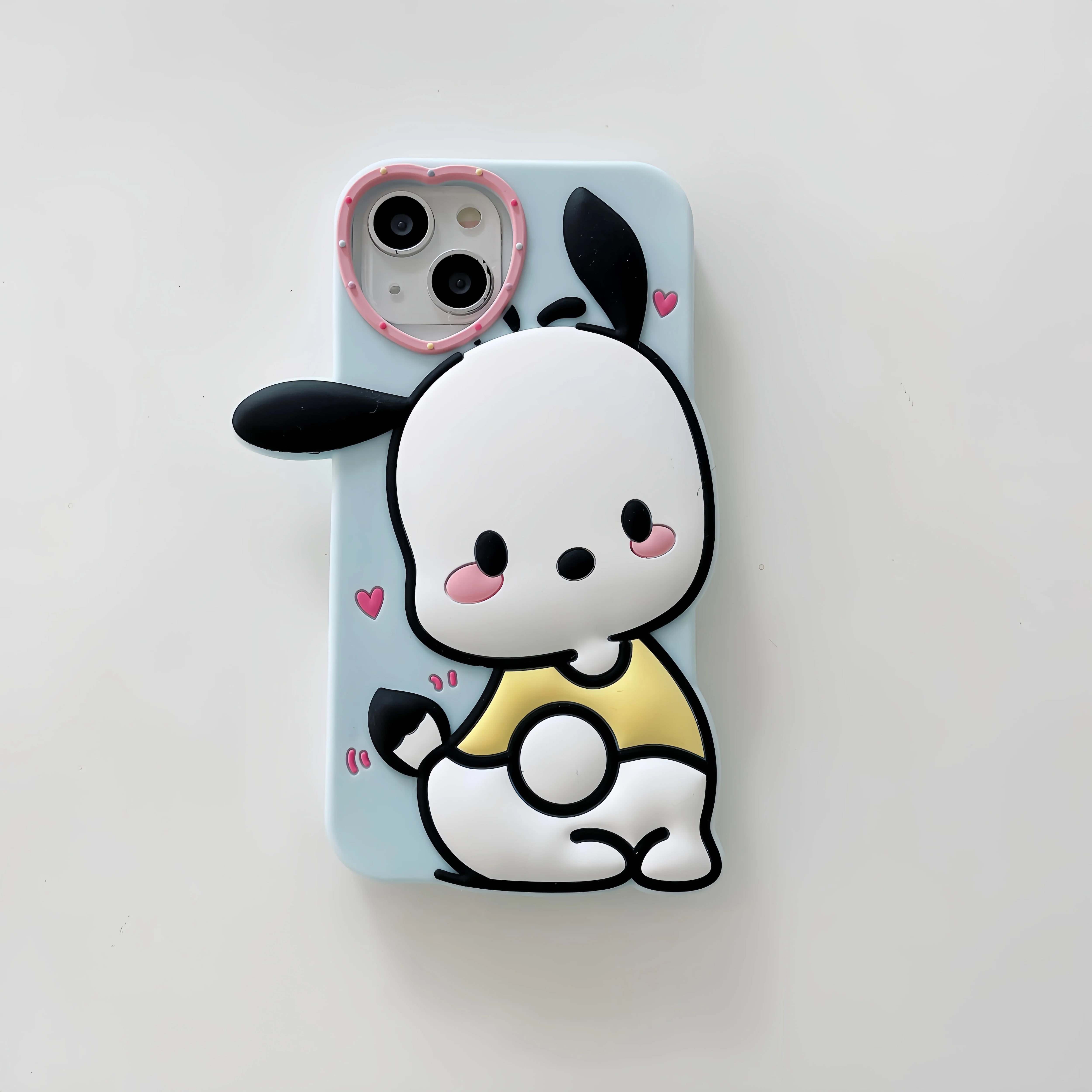 Sanrio Hello Kitty Cinnamoroll Soft Silicone Flip Mirror Case For iPhone 15 Pro Max 14 13 12 11 ...