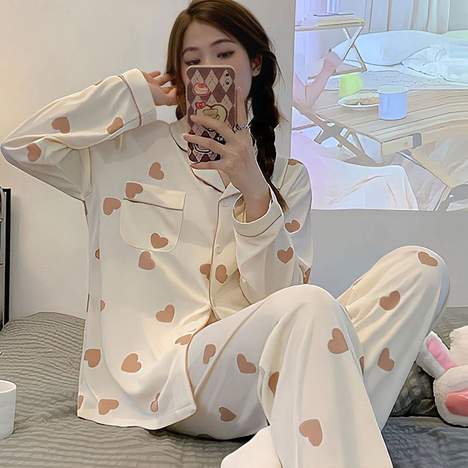 Sanrio Hello Kitty Cinnamoroll Summer Long Pajamas for Women Cute ...