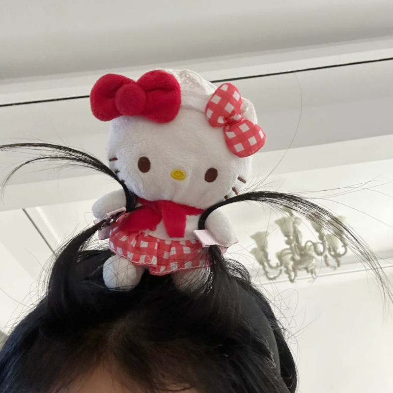Sanrio Hello Kitty Cooking Elvis Plush Doll Headband Face Wash Makeup ...