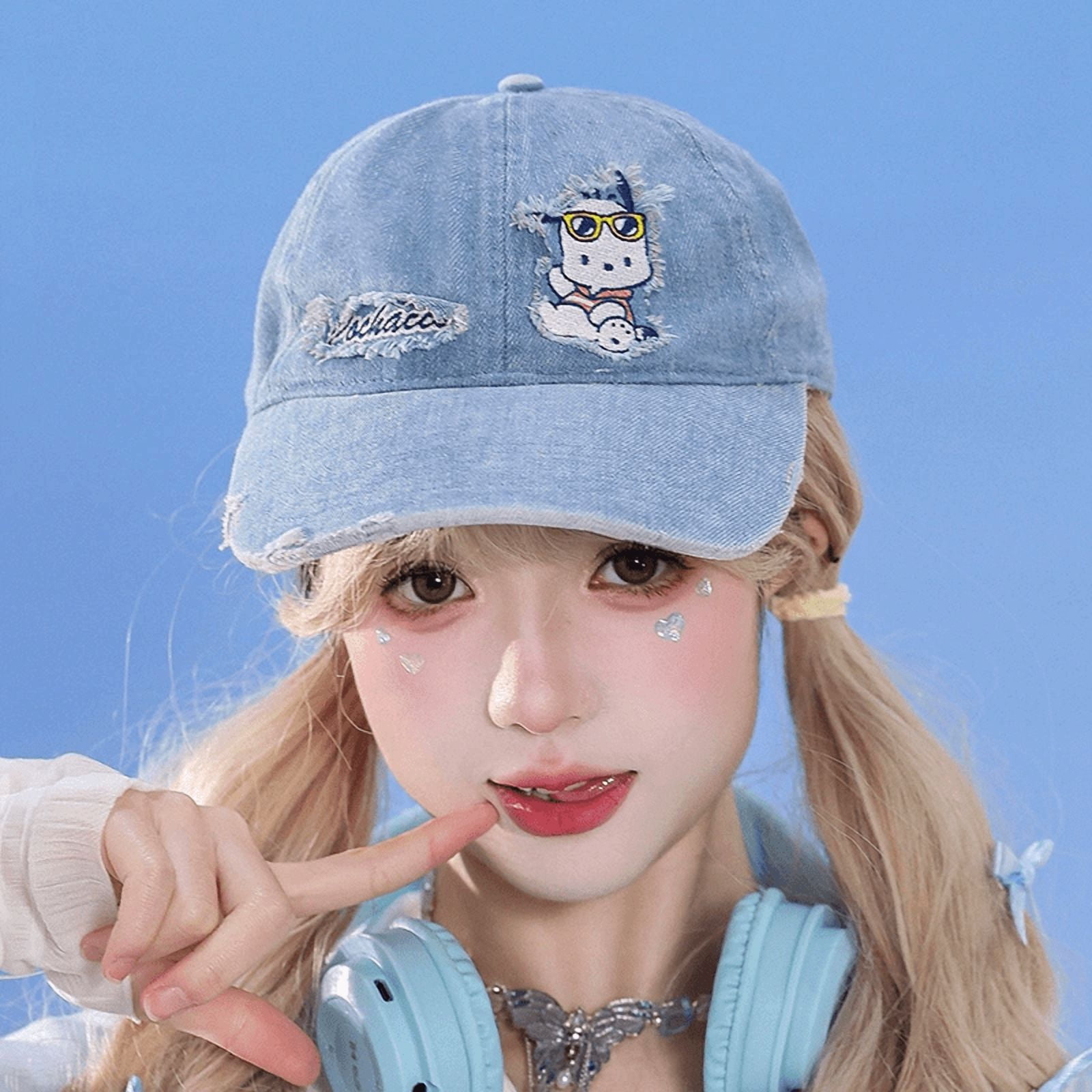 Sanrio Hello Kitty Cowboy Baseball Hat Melody Cinnamoroll Accessories ...