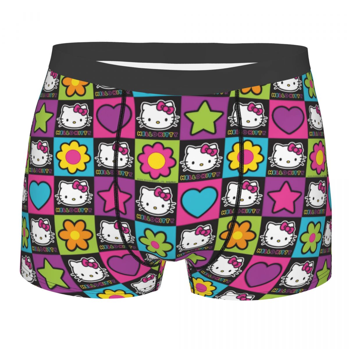 Sanrio Hello Kitty Custom Underwear Men Stretch Boxer Briefs Shorts ...