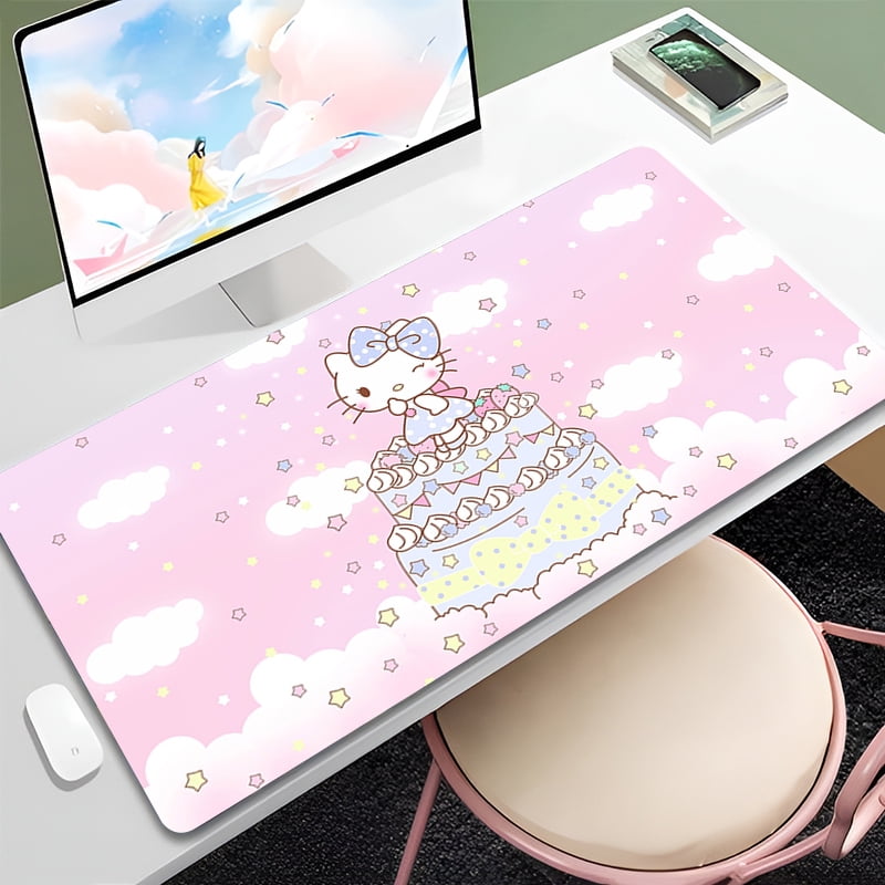 Sanrio Hello Kitty Cute Cat Mouse Pad Cartoon Computer Laptop Large ...