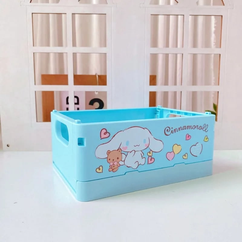 Sanrio Hello Kitty Cute Foldable Storage Box Cartoon Desktop Organizer ...