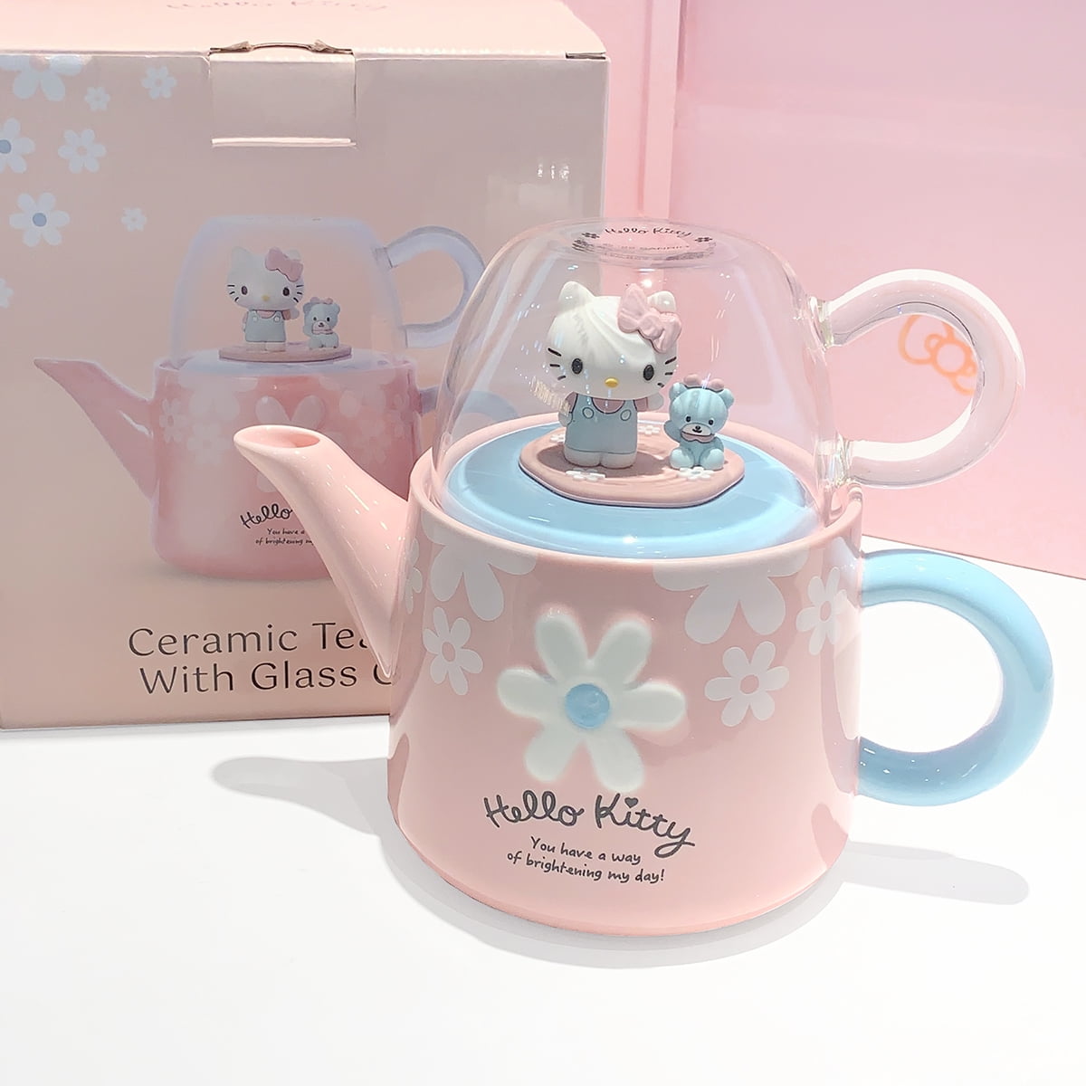 Sanrio Hello Kitty Cute Simple Cartoon Ceramic Cup Kawaii Water Cup ...