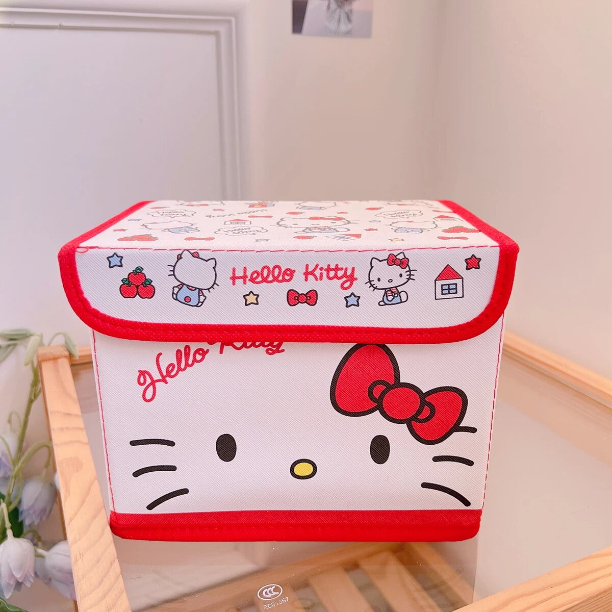 Sanrio Hello Kitty Desktop Storage Box Cute Kuromi Cinnamoroll Sundries ...