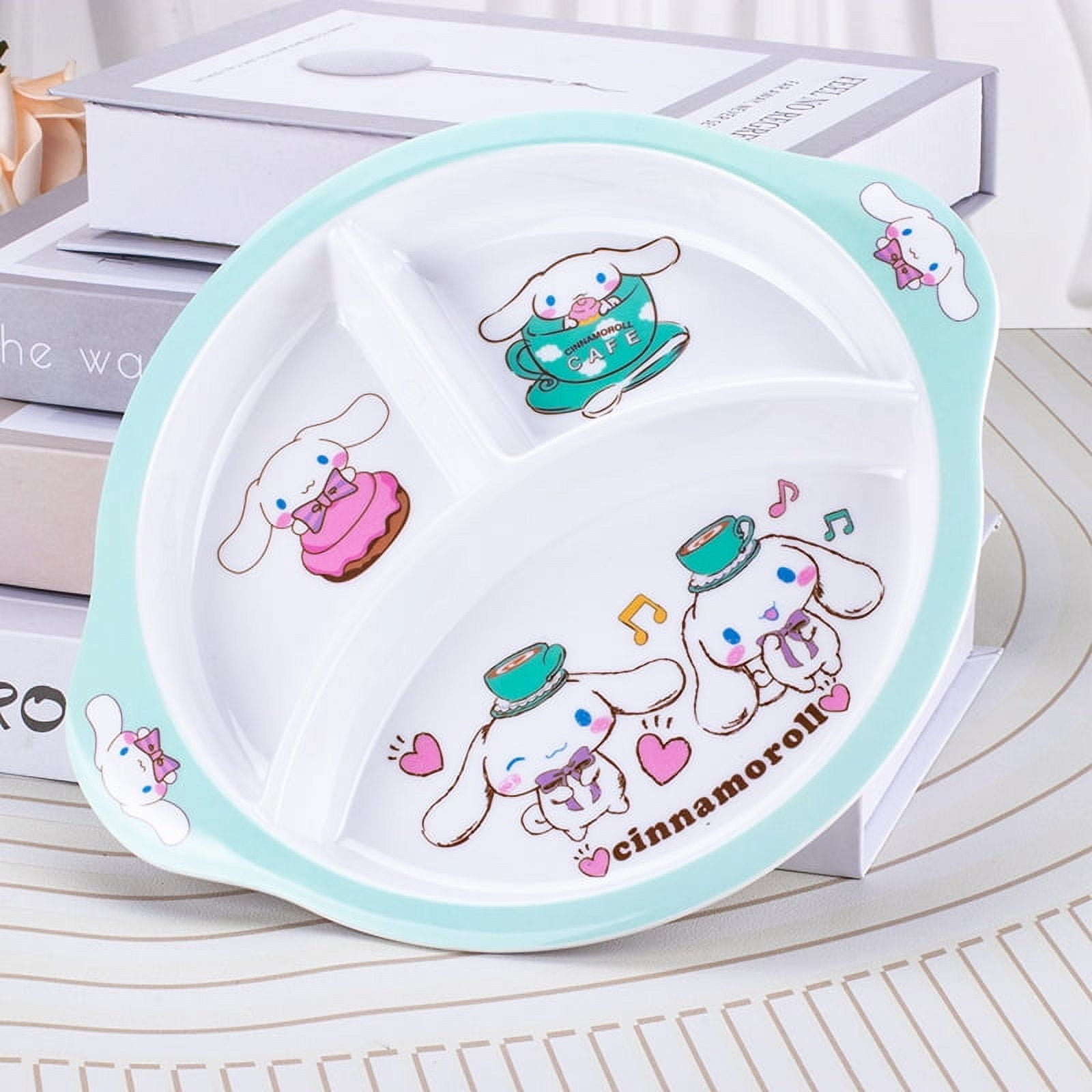 Sanrio Hello Kitty Dinner Plate Compartment Kuromi Tableware Cartoon ...