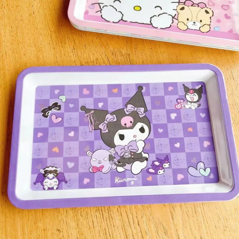 Sanrio Hello Kitty Dinner Plate Household Large Tray Square Fruit Candy ...