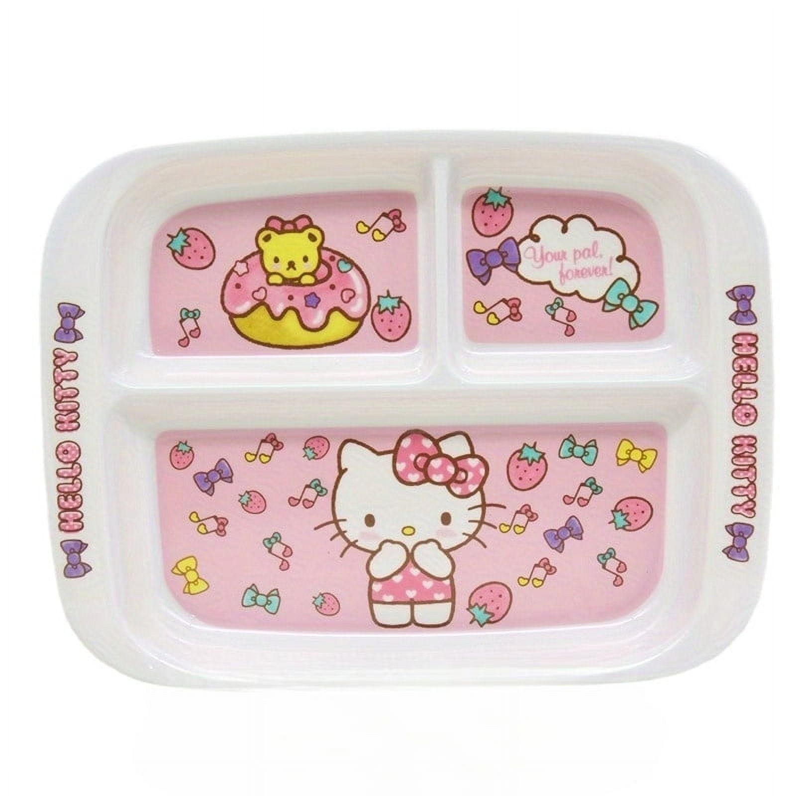 Sanrio Hello Kitty Dinner Plate Tableware Cartoon Kawaii Cute Pattern ...