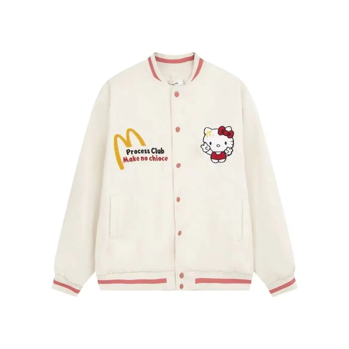 Sanrio Hello Kitty Embroidered Baseball Jacket Y2k Clothes Couple ...