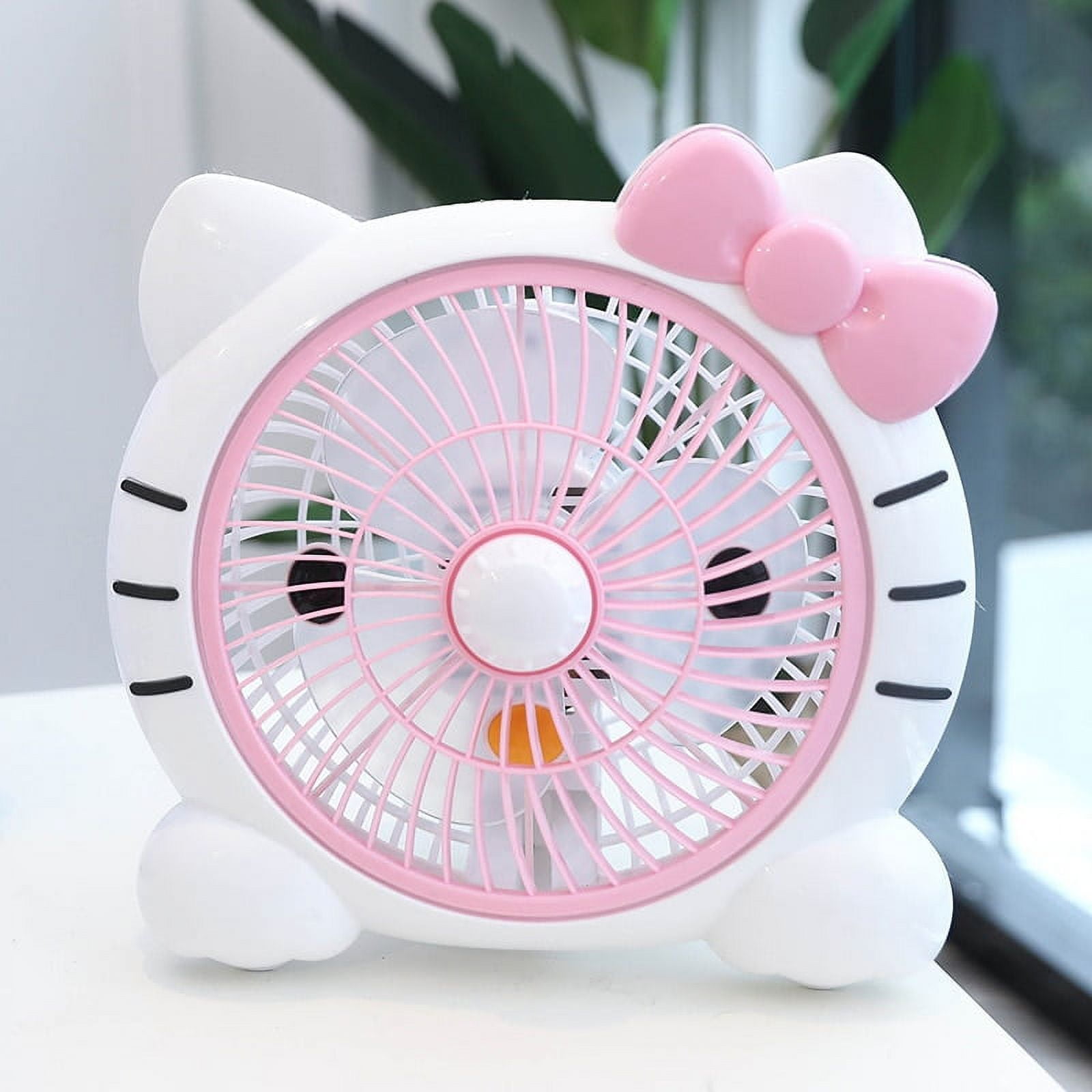 Sanrio Hello Kitty Fan Office Desktop Table Fan Mini Mute Portable ...