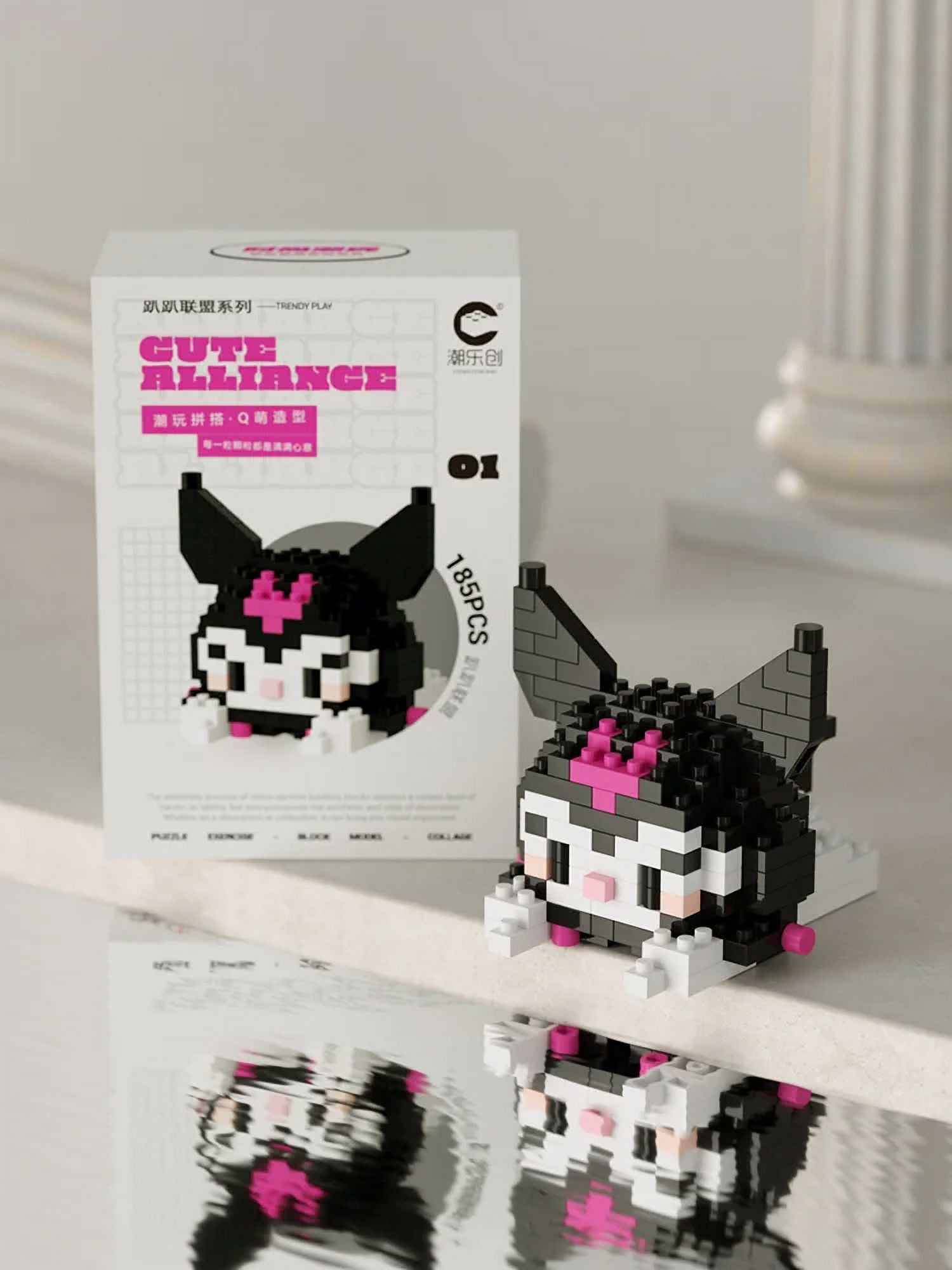 Sanrio Hello Kitty Figure Building Blocks My melody Kuromi Assembled ...