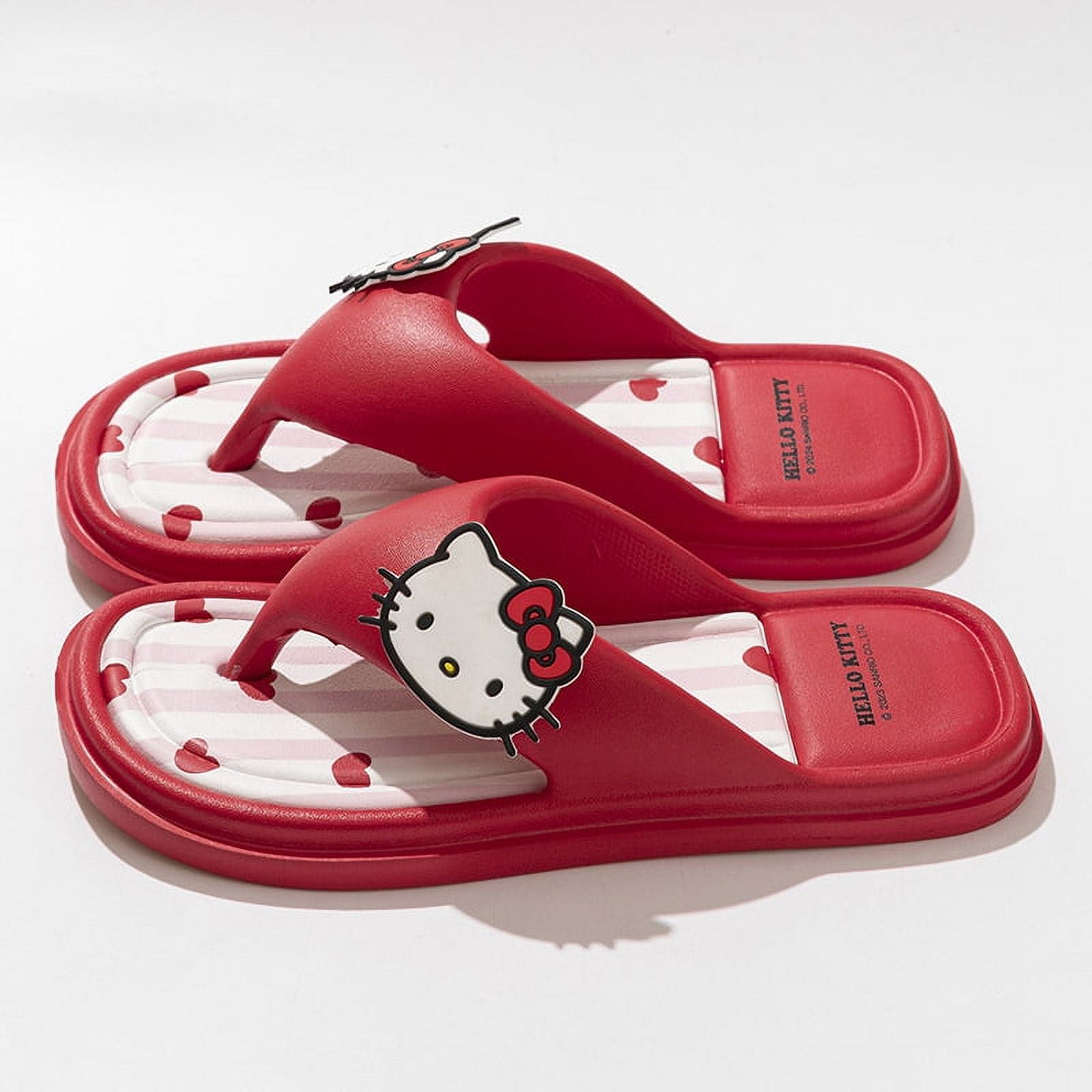 Sanrio Hello Kitty Flip Flop Summer Outdoor Indoor Flat Sandals Kuromi ...