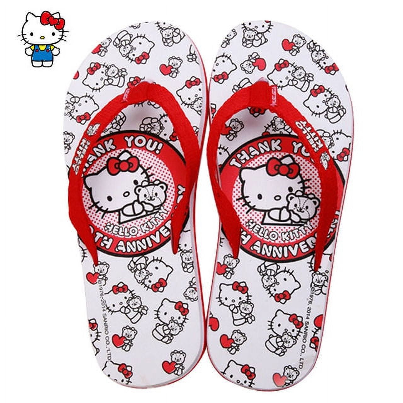 Sanrio Hello Kitty Flip Flops Cartoon Woman Summer Beach Slippers Y2k ...