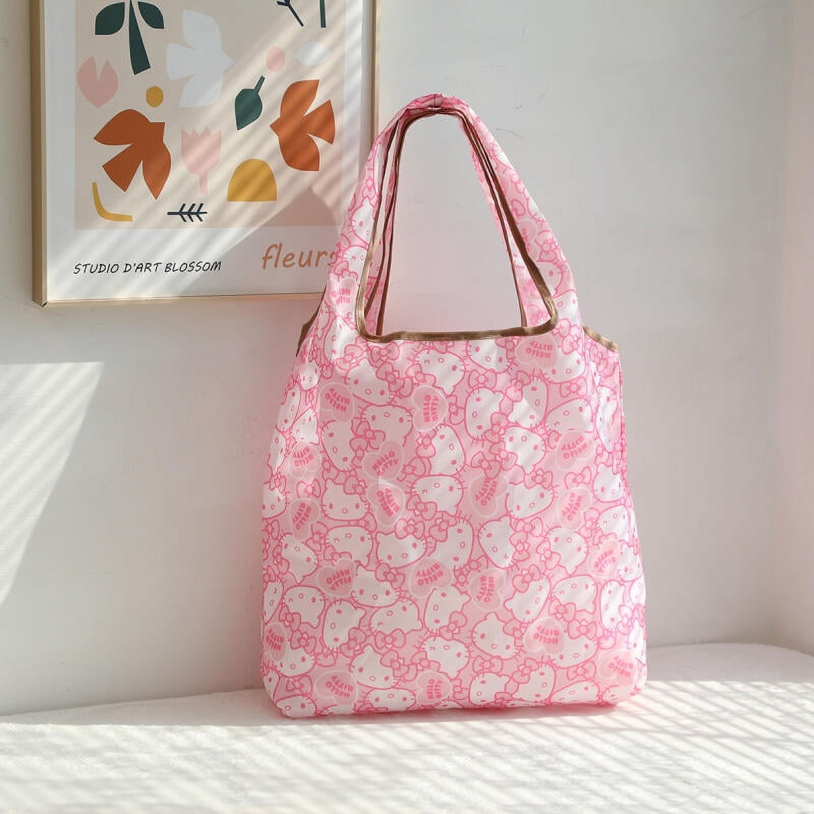 Sanrio Hello Kitty Foldable Shopping Bag Portable Eco-Friendly Grocery ...