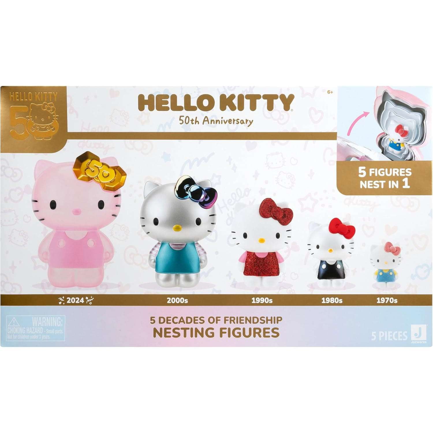 Sanrio Hello Kitty & Friends 5 Decades of Friendship Nesting Figures ...