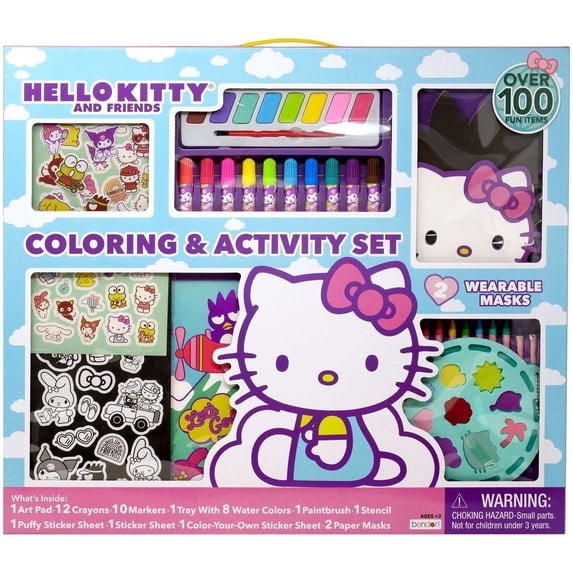 Sanrio Hello Kitty & Friends Coloring & Activity Set - Walmart.com