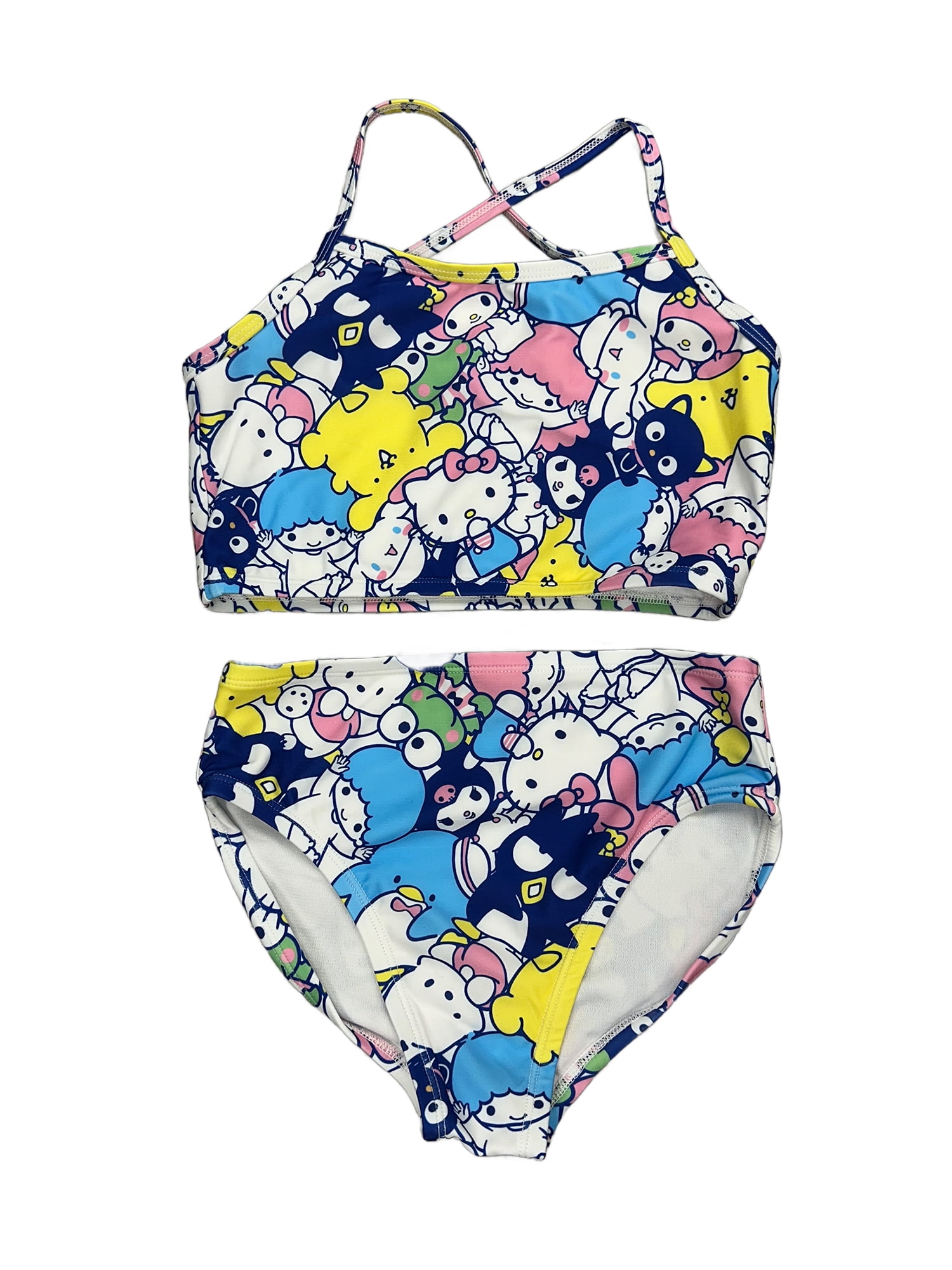 Sanrio Hello Kitty Friends Girls Graphic Two-Piece Swimsuit, Sizes 4-12 ...
