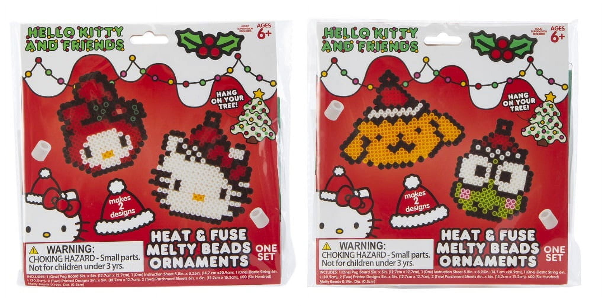 Sanrio Hello Kitty Christmas Ornaments Beads Craft Kit, Set of 2 ...