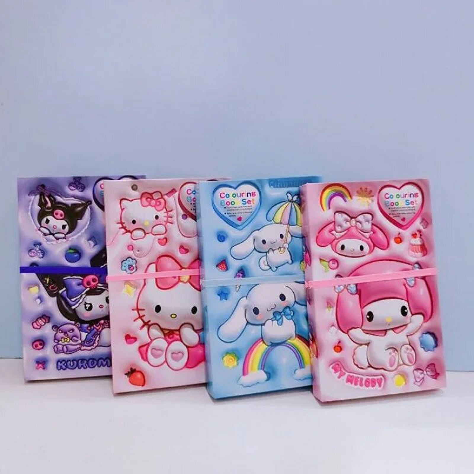 Sanrio Hello Kitty Graffiti Picture Book with Crayons Cinnamoroll My ...