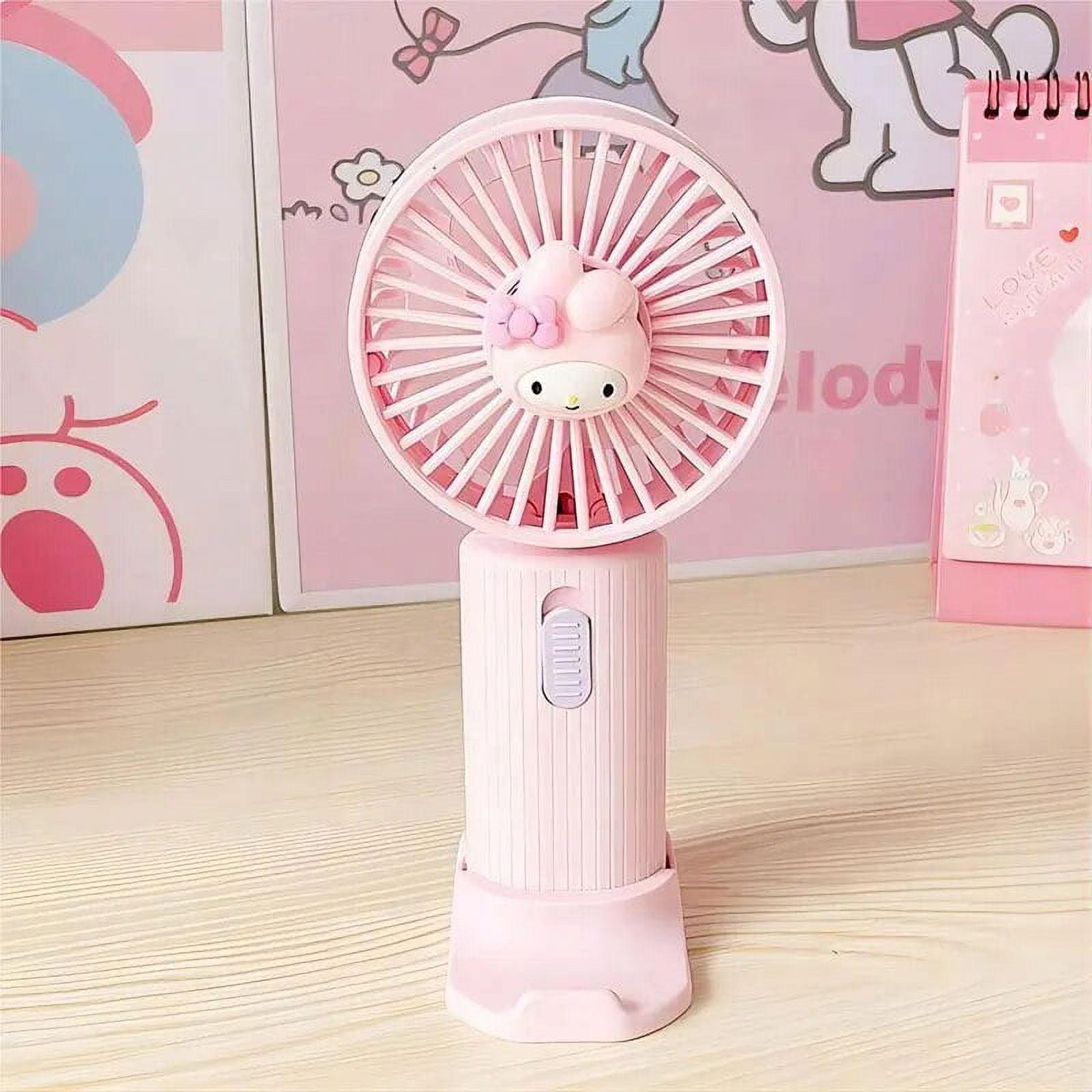 Sanrio Hello Kitty Handheld Small Fan Cartoon Kawaii Cute USB Charge ...