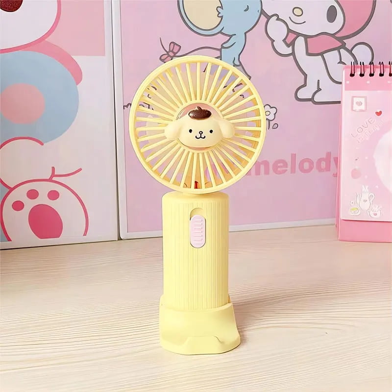 Sanrio Hello Kitty Handheld Small Fan Cartoon Kawaii Cute USB Charge ...