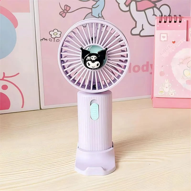 Sanrio Hello Kitty Handheld Small Fan Cartoon Kawaii Cute USB Charge ...