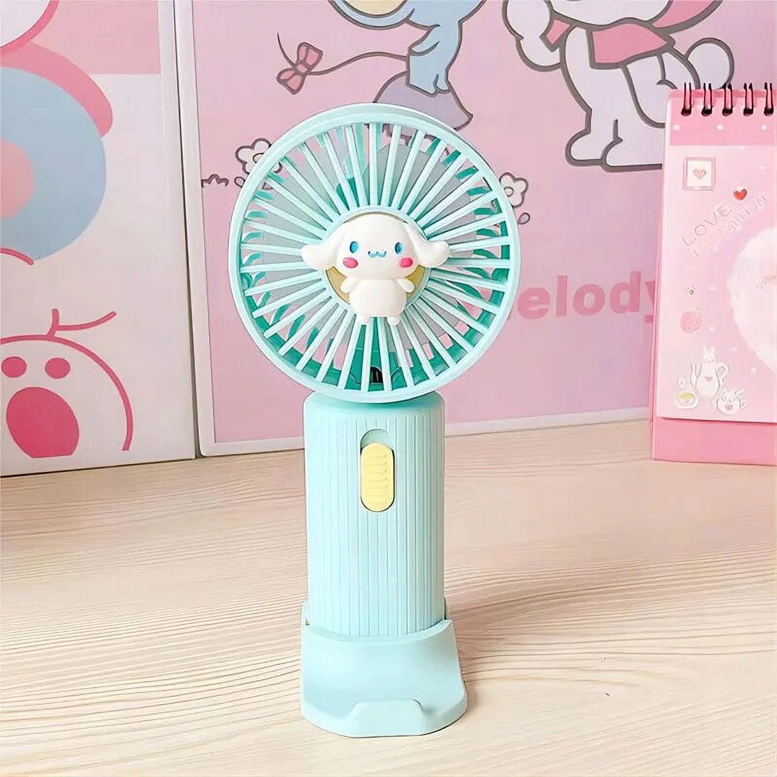 Sanrio Hello Kitty Handheld Small Fan Cartoon Kawaii Cute USB Charge ...