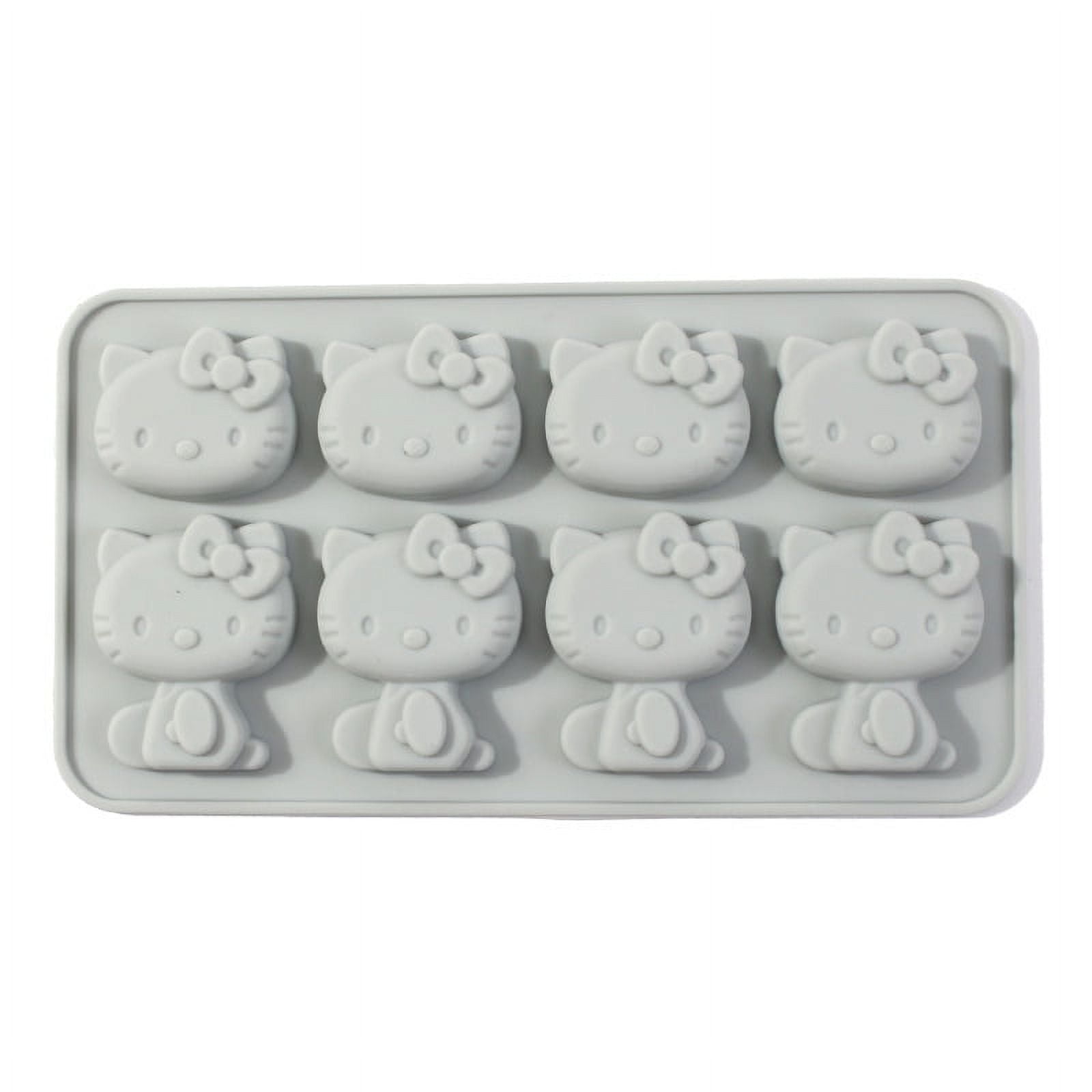 Sanrio Hello Kitty Handmade Mold Silicone Ice Grid 8 Chocolate Mold DIY ...