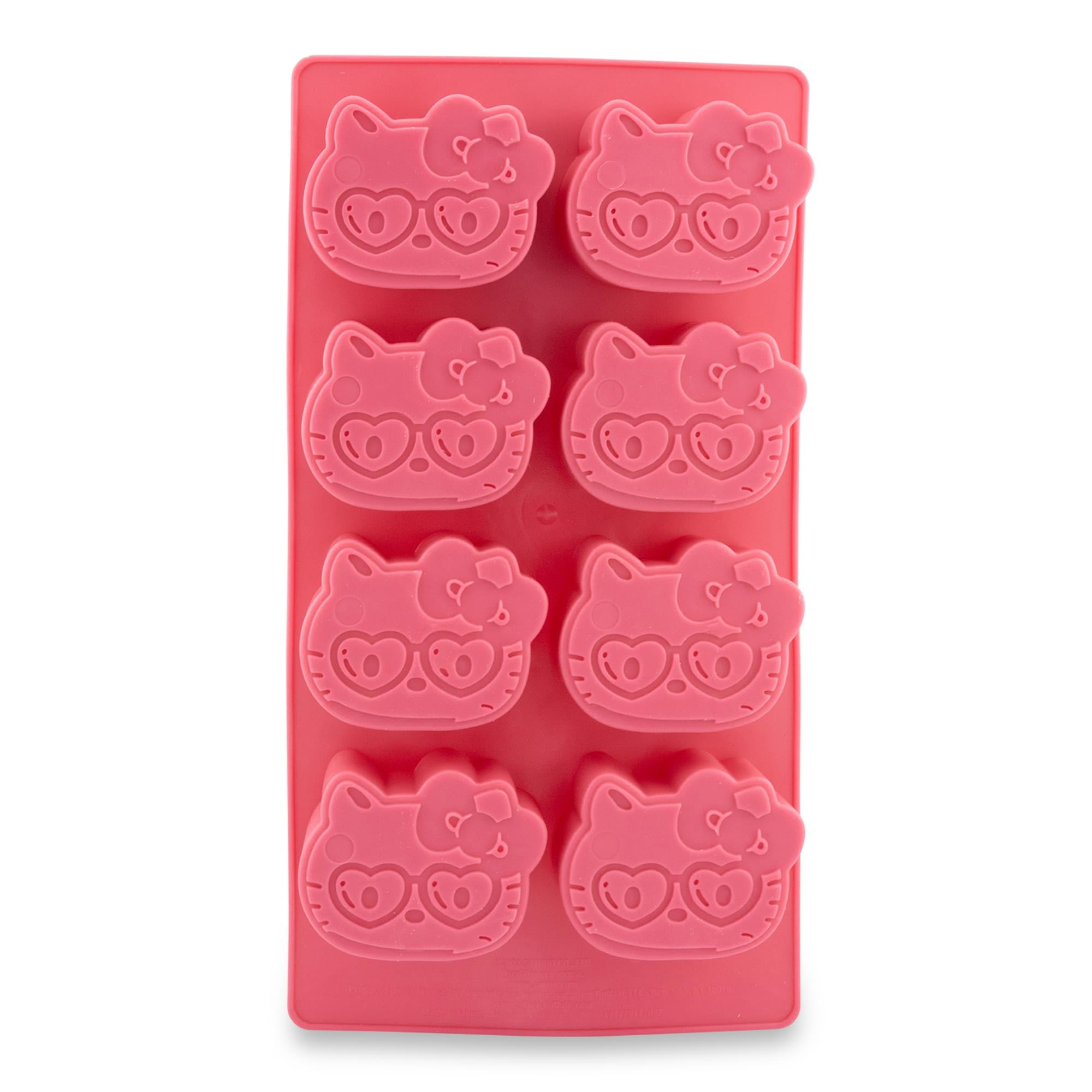 Sanrio Hello Kitty Hearts Silicone Ice Cube Tray | Makes 8 Cubes ...