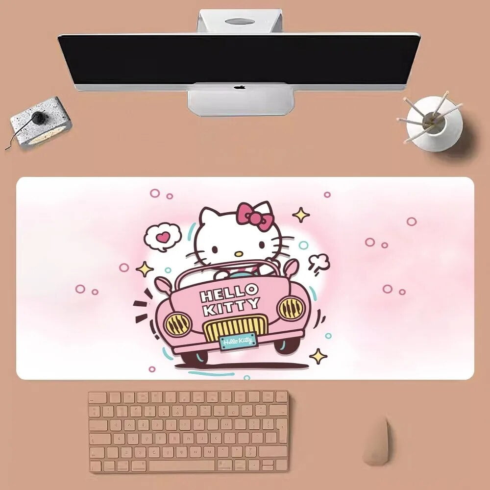 Sanrio Hello Kitty Hello Cute Kitty Mousepad Large Gaming Compute Gamer ...