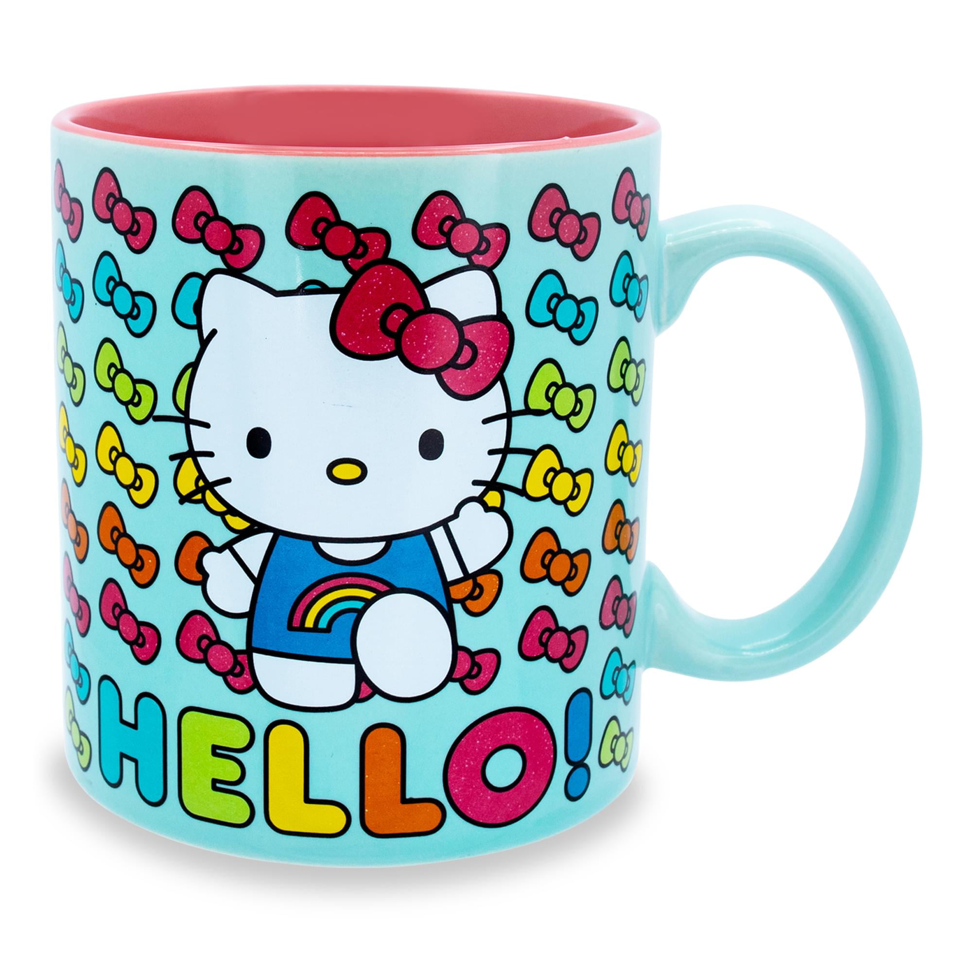 Sanrio Hello Kitty Hello Rainbows Ceramic Mug | Holds 20 Ounces ...