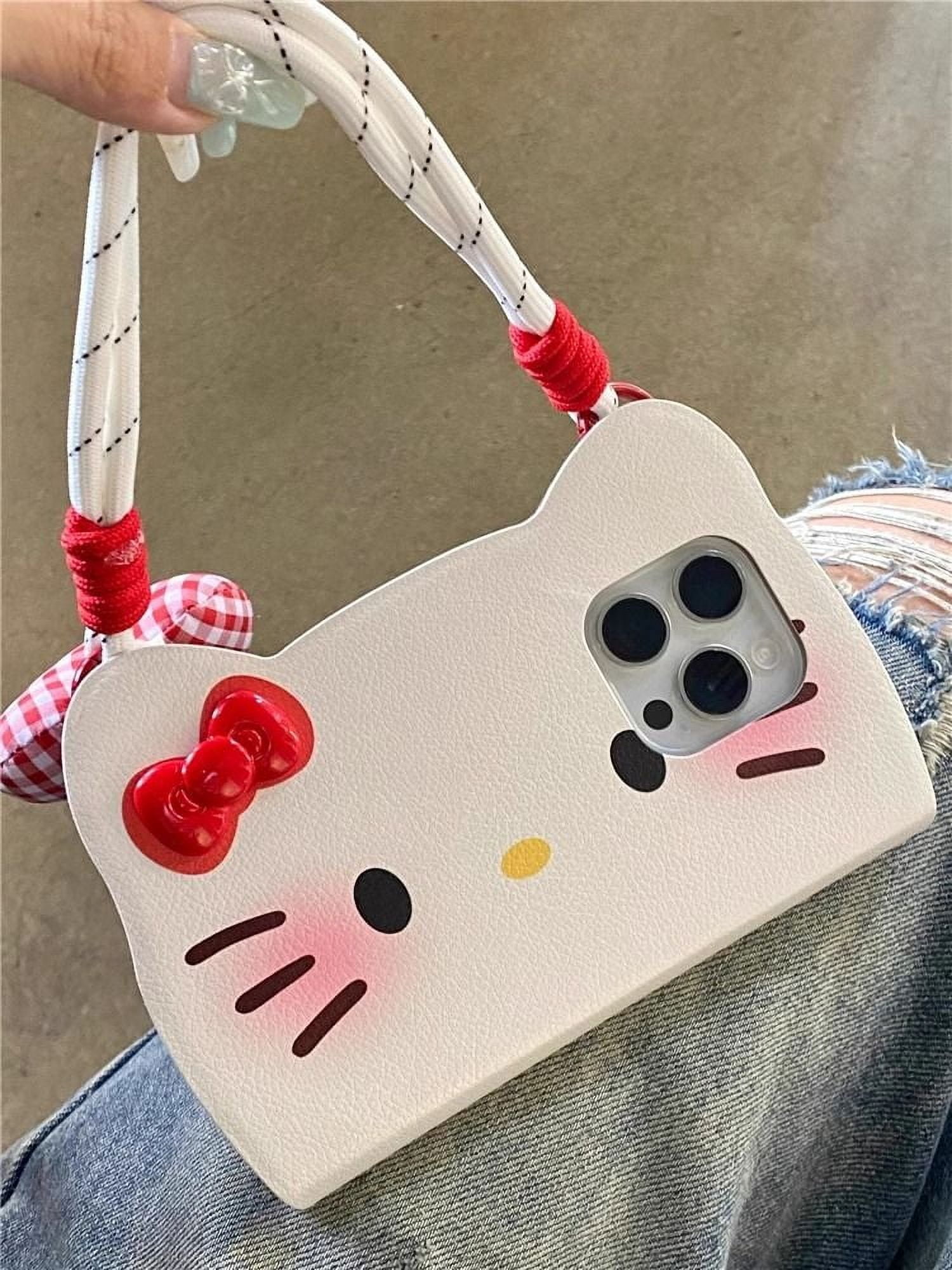 Sanrio Hello Kitty Ins Girl Line KT Phone Case for IPhone 15 14 13 12 ...