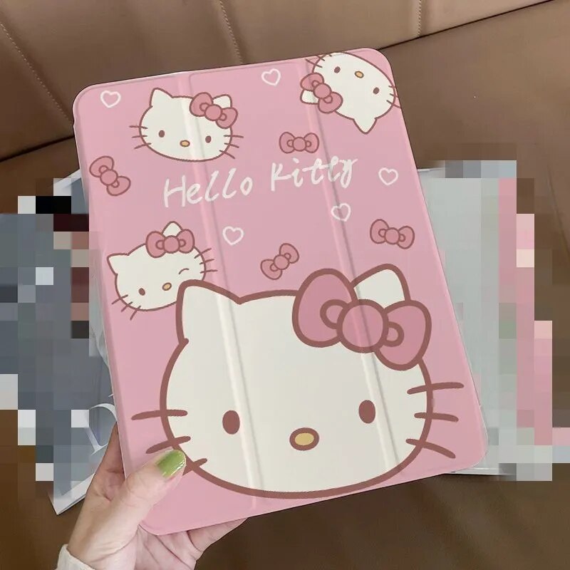 Sanrio Hello Kitty Ipad 2021 New Model Three Fold 12.9 Inch Transparent ...