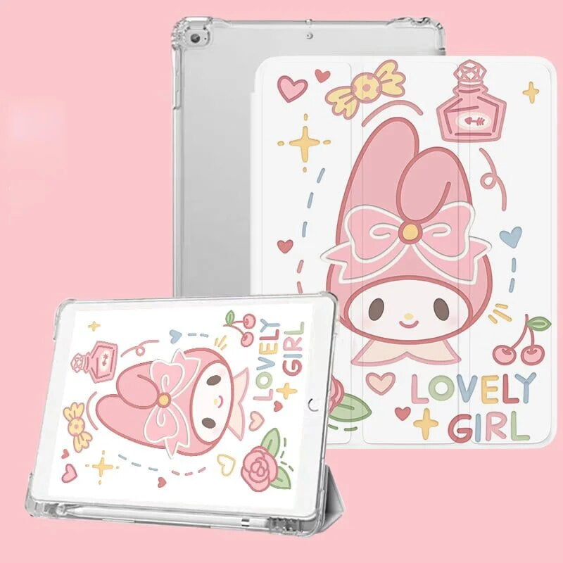 Sanrio Hello Kitty Ipad 9 Case Kawaii Anime Air5 Cartoon My Melody ...