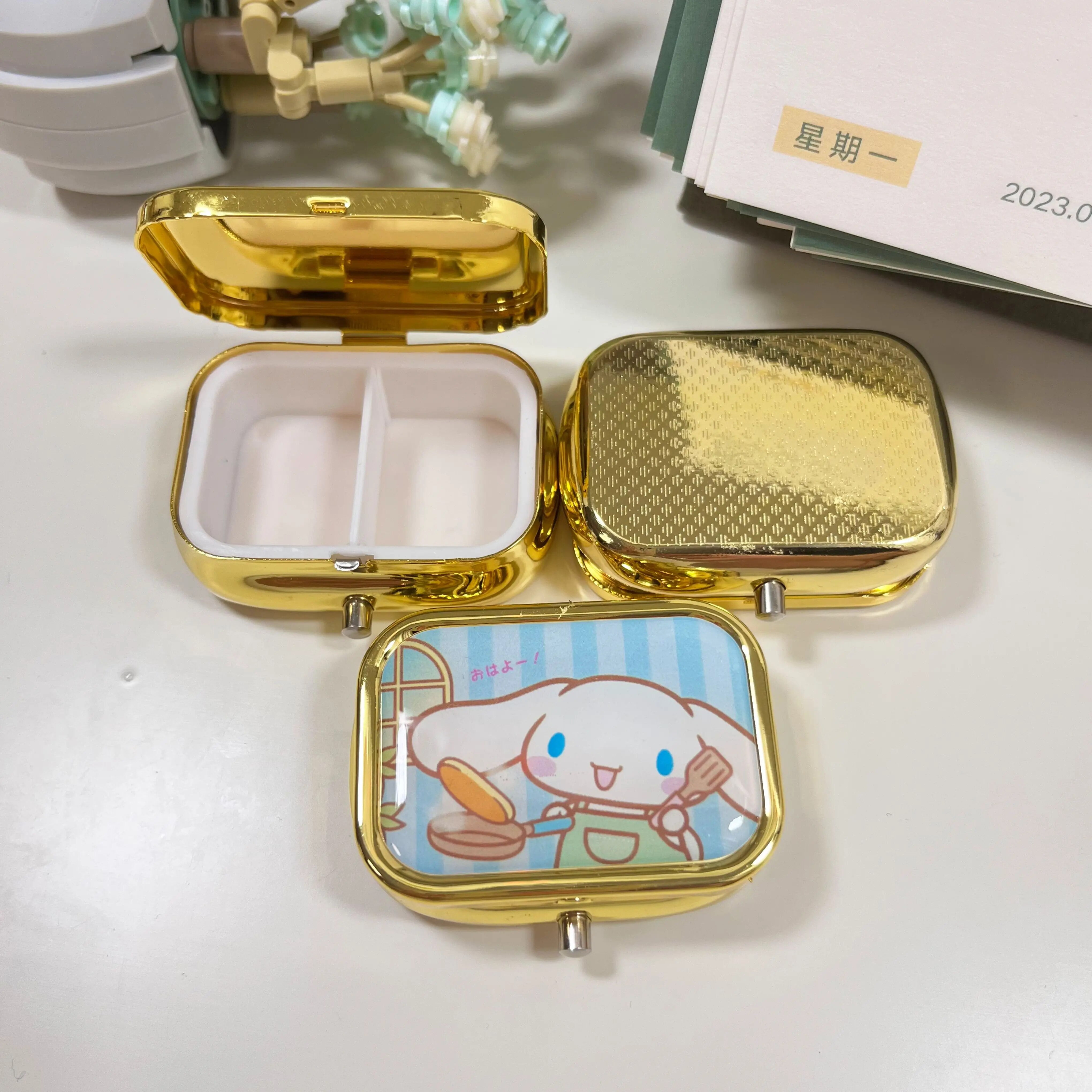 Sanrio Hello Kitty Jewelry Box Anime Figure Kuromi Cinnamoroll My ...