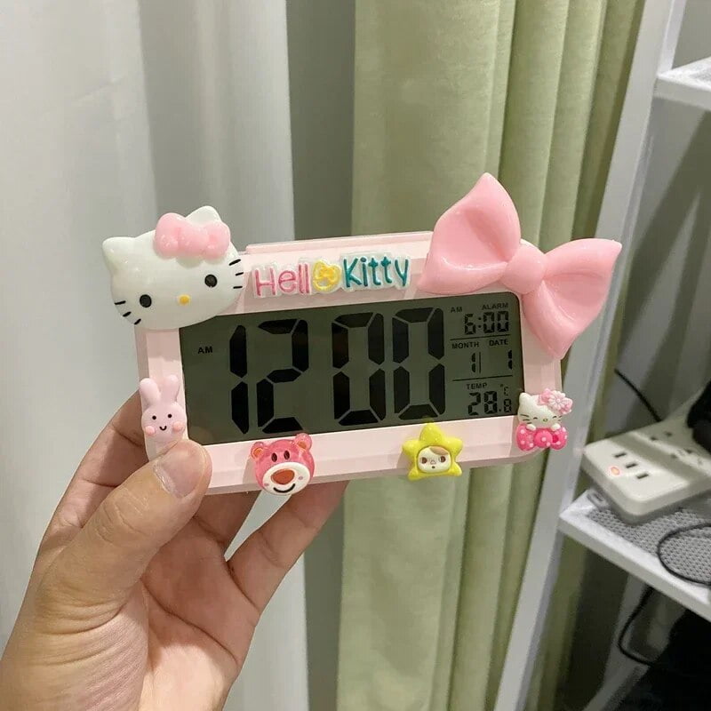 Sanrio Hello Kitty Kawaii 5inch My Melody Anime Electronic Alarm Clock ...