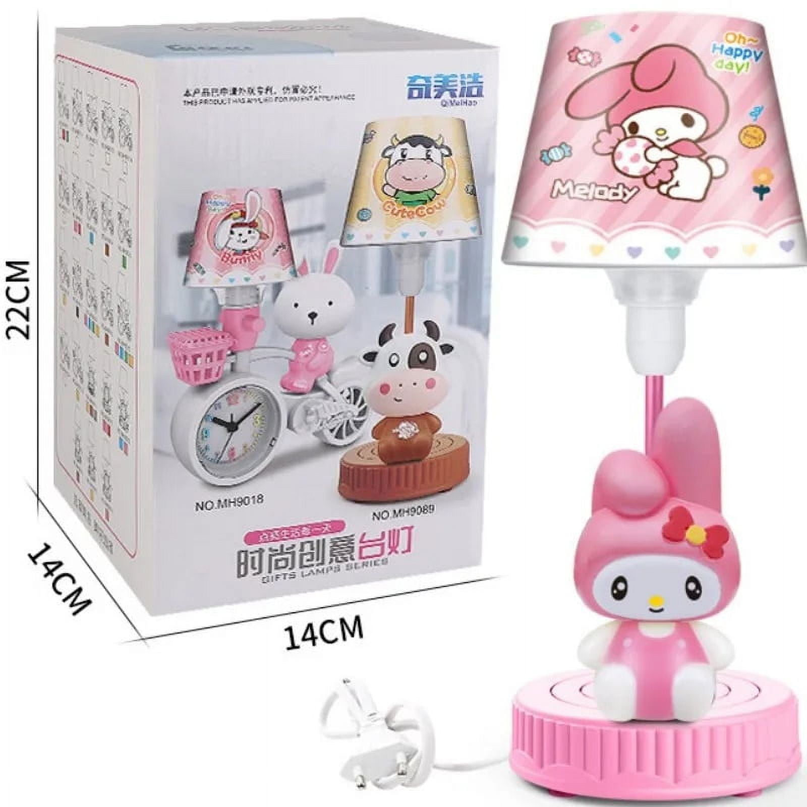 Sanrio Hello Kitty Kawaii Bedside Lamp Kuromi Cinnamorol Anime Student ...