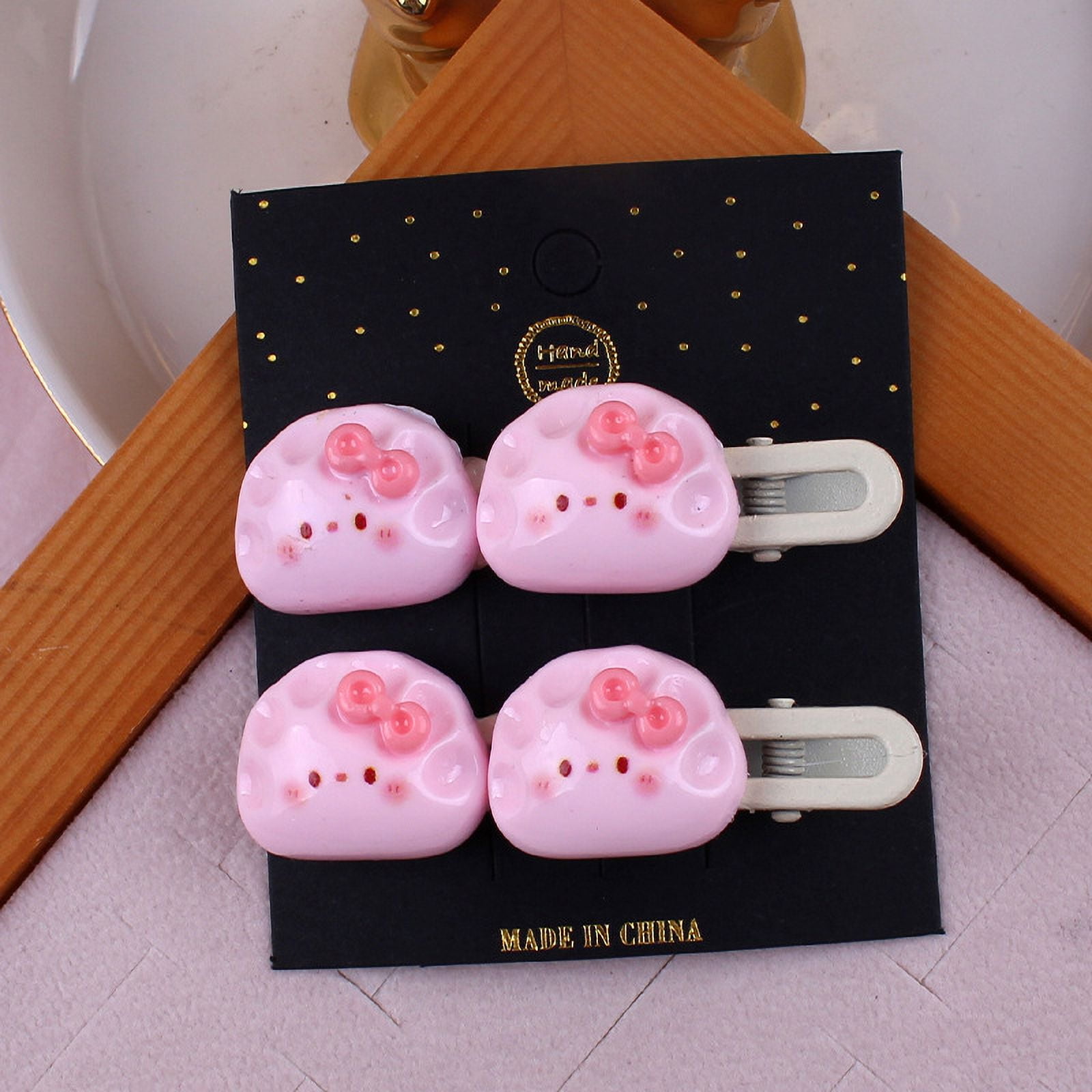 Sanrio Hello Kitty Kawaii Cute Dumpling Style Simple Clips Back Head ...