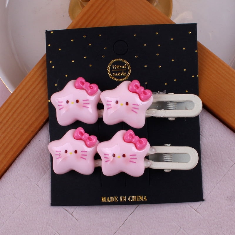 Sanrio Hello Kitty Kawaii Cute Dumpling Style Simple Clips Back Head ...