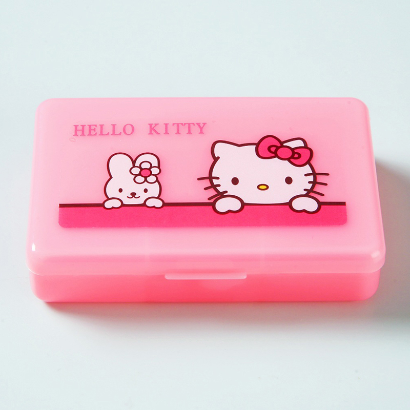 Sanrio Hello Kitty Kawaii Portable Drug Box 3 Grids Storage Box Gift ...