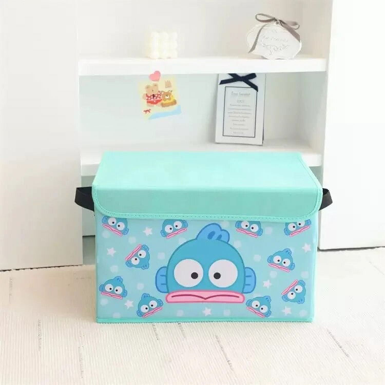 Sanrio Hello Kitty Keroppi Hangyodon Cute Cartoon Storage Box Toy Trash ...