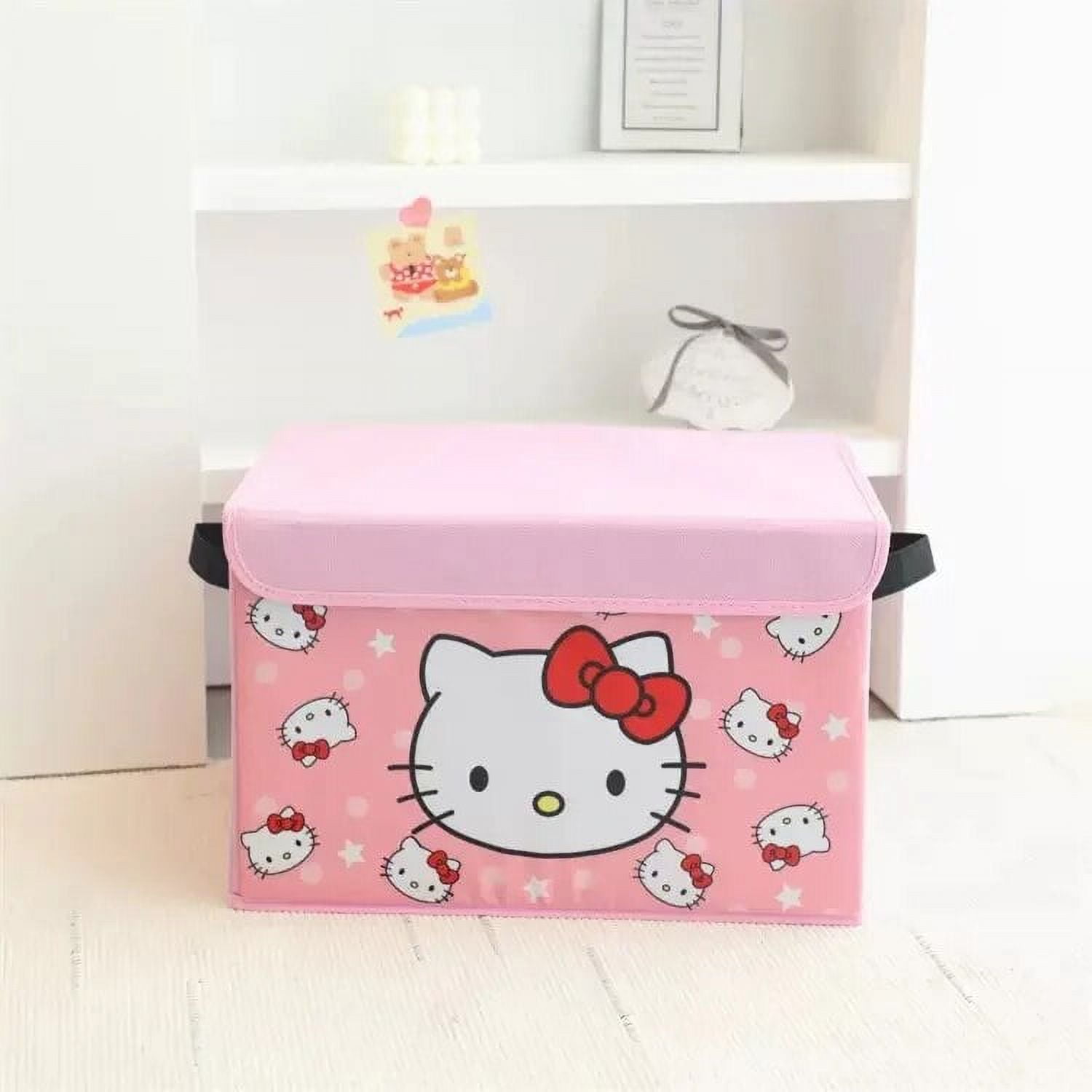 Sanrio Hello Kitty Keroppi Hangyodon Cute Cartoon Storage Box Toy Trash ...