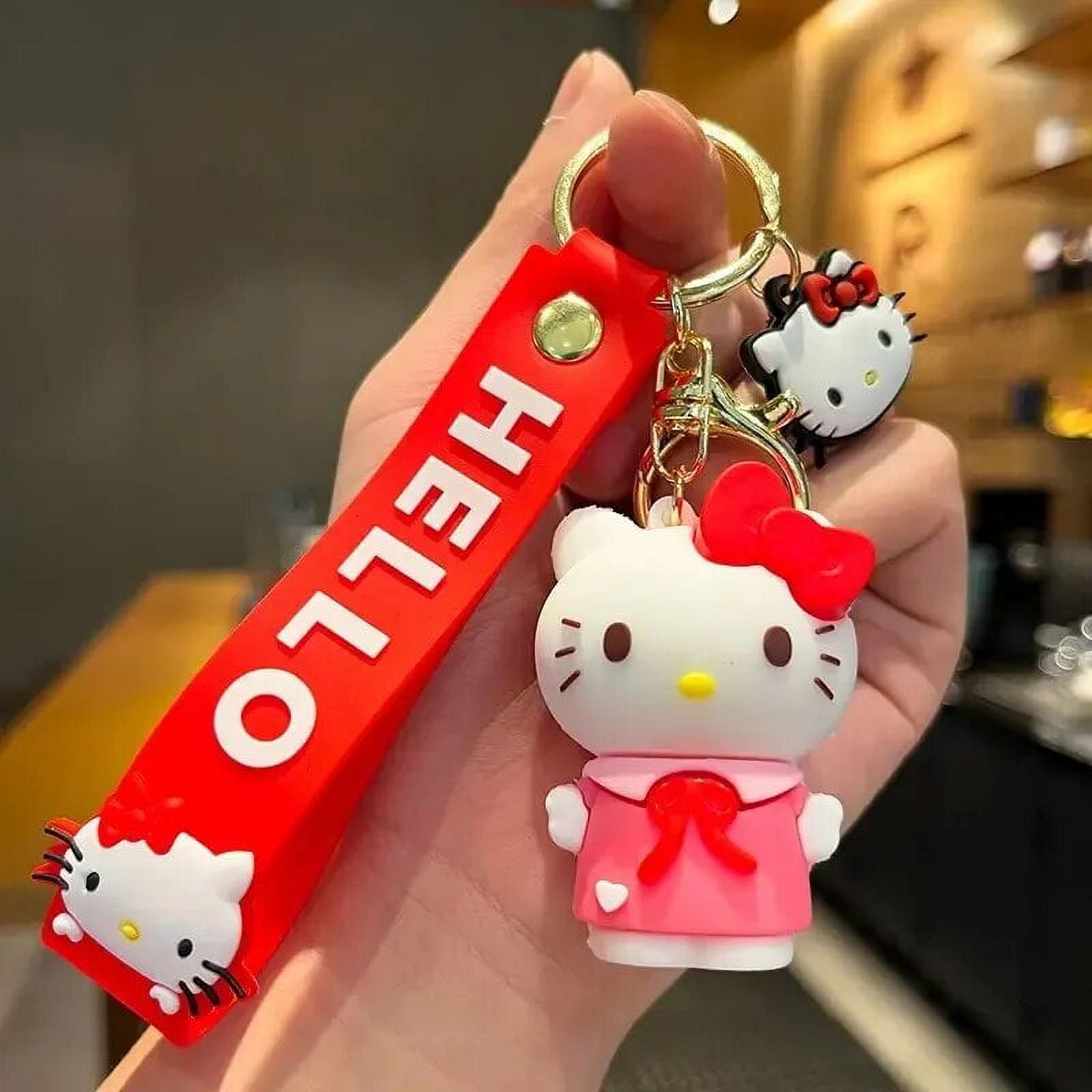 Sanrio Hello Kitty Keychain Kawaii Anime Cartoon Cinnamoroll Car Key ...