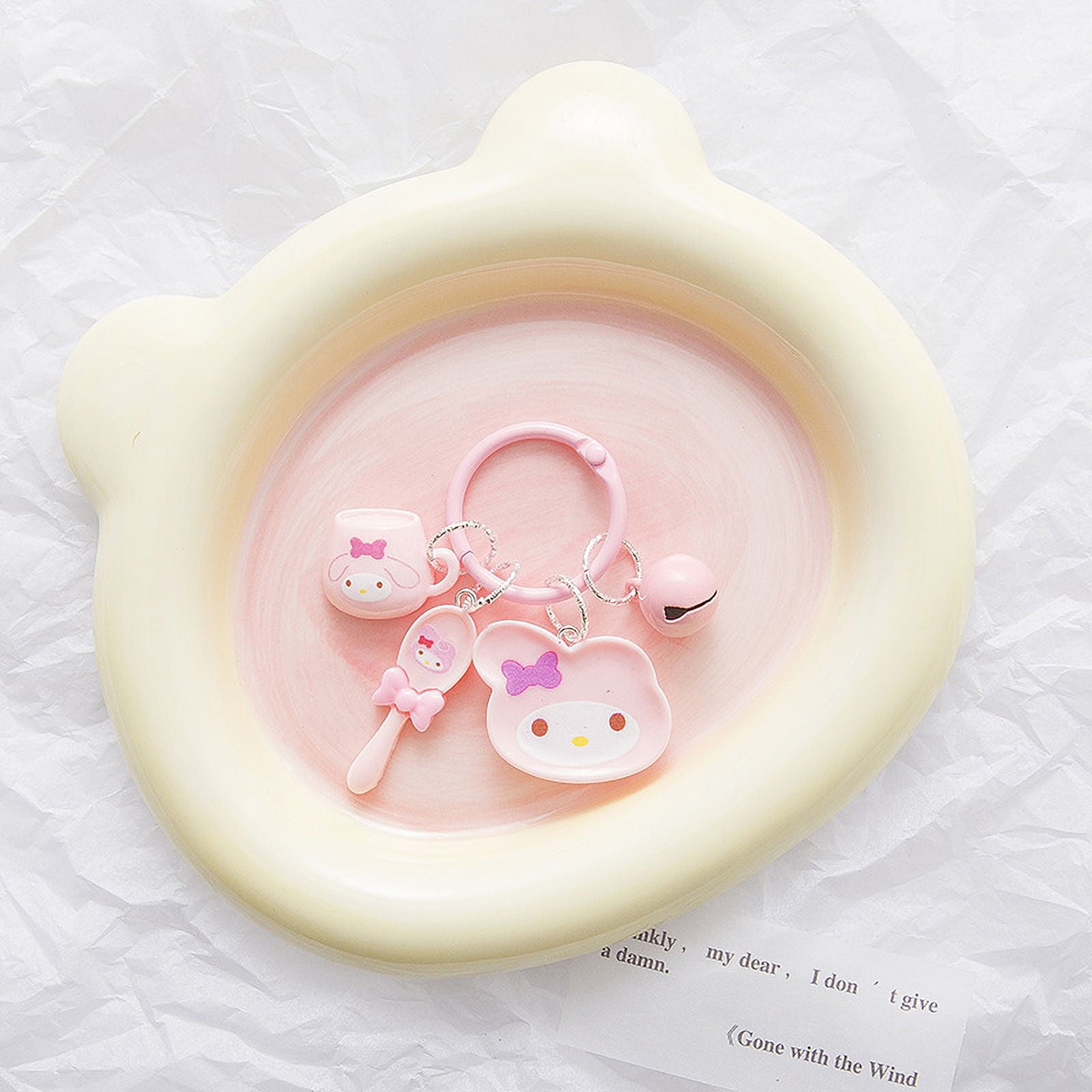 Sanrio Hello Kitty Keychains Action Anime Figures Kuromi Cinnamoroll ...