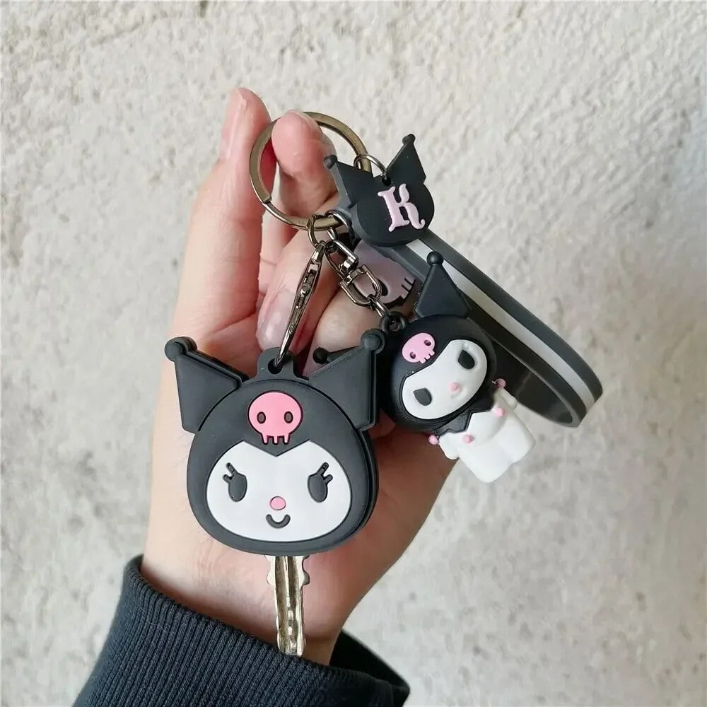 Sanrio Hello Kitty Keychain Silicone Cute Key Case KT Cat Pendant ...