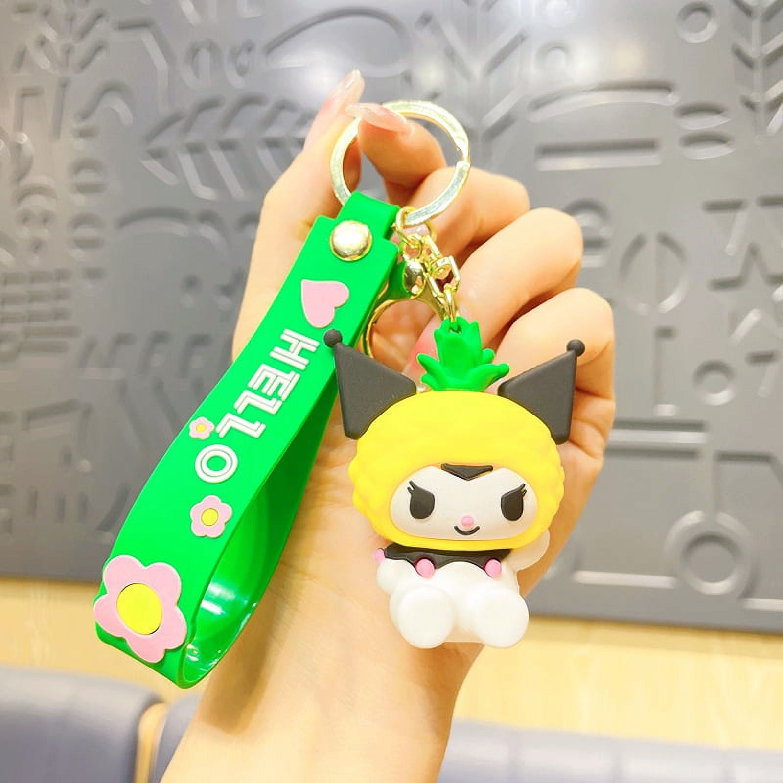 Sanrio Hello Kitty Keychain Women Cute Cartoon Kuromi Key Chains Girl ...